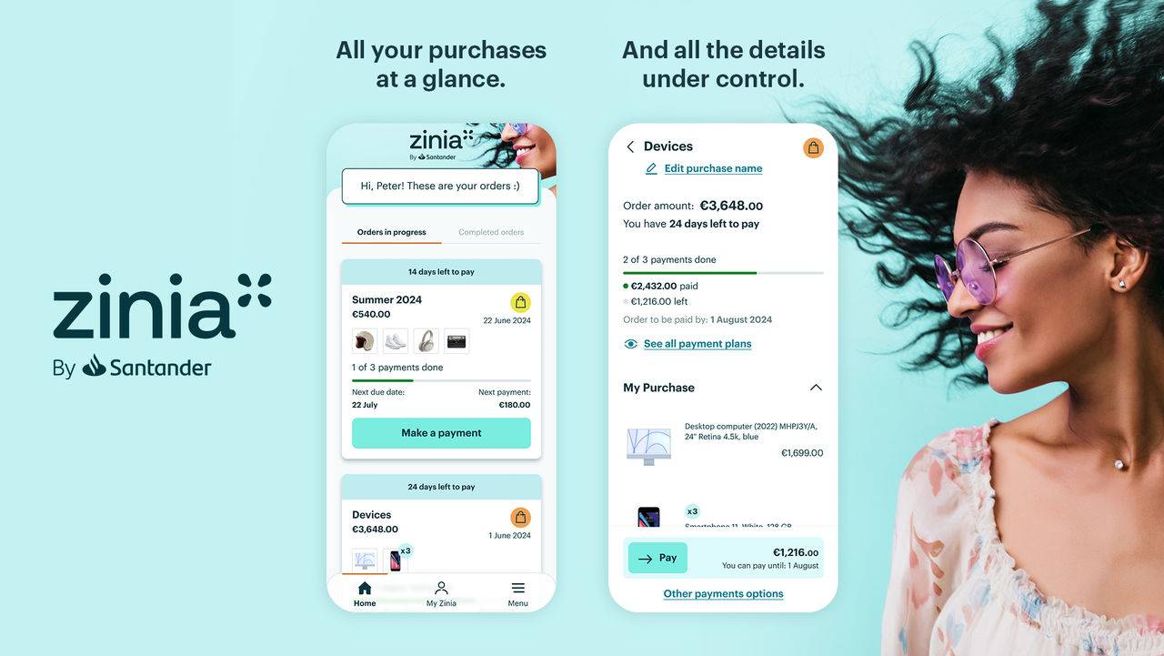 Santander’s Zinia becomes provider of consumer finance services for ...